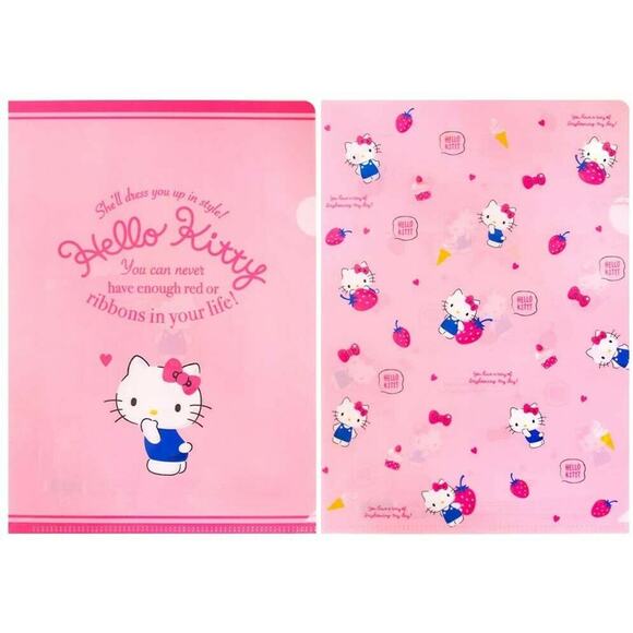 Sanrio | Office | Hello Kitty File Folder Glossy 2pc School Cute Kawaii ...